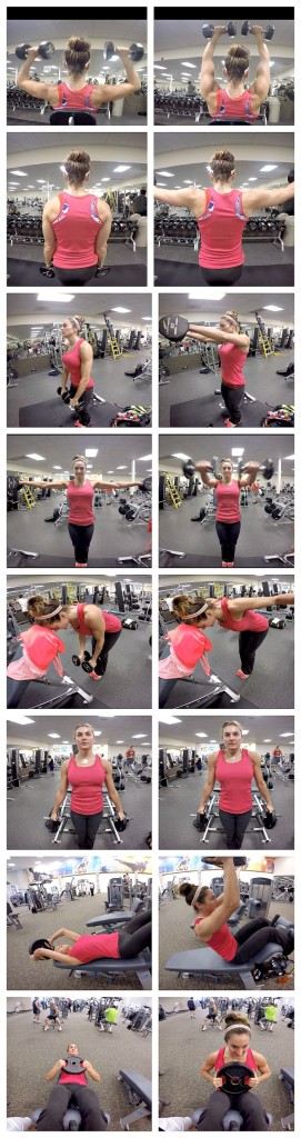 10 weeks to fit-Day 2: shoulders & Abs | Fitness Food Diva