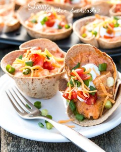 Skinny Chicken Enchiladas | Fitness Food Diva