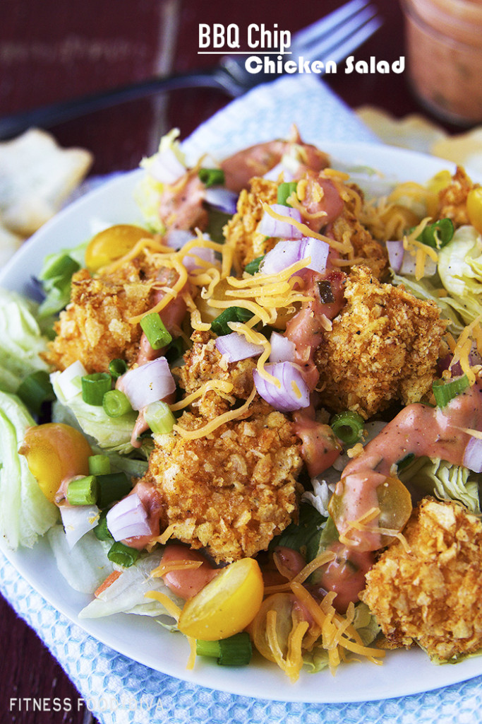 BBQ Chip Chicken Salad | FITNESS FOOD DIVA