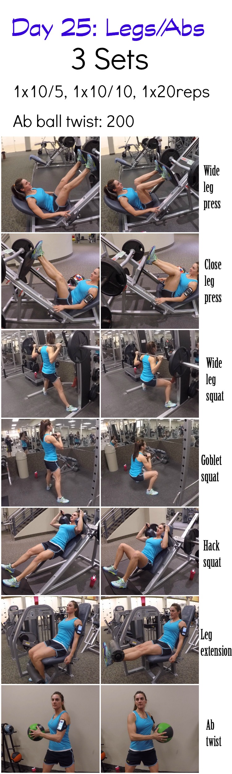 28 Day 2 Shred: Day 25-Legs/Abs | Fitness Food Diva