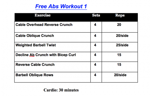 Abs Workout - Fitness Food Diva